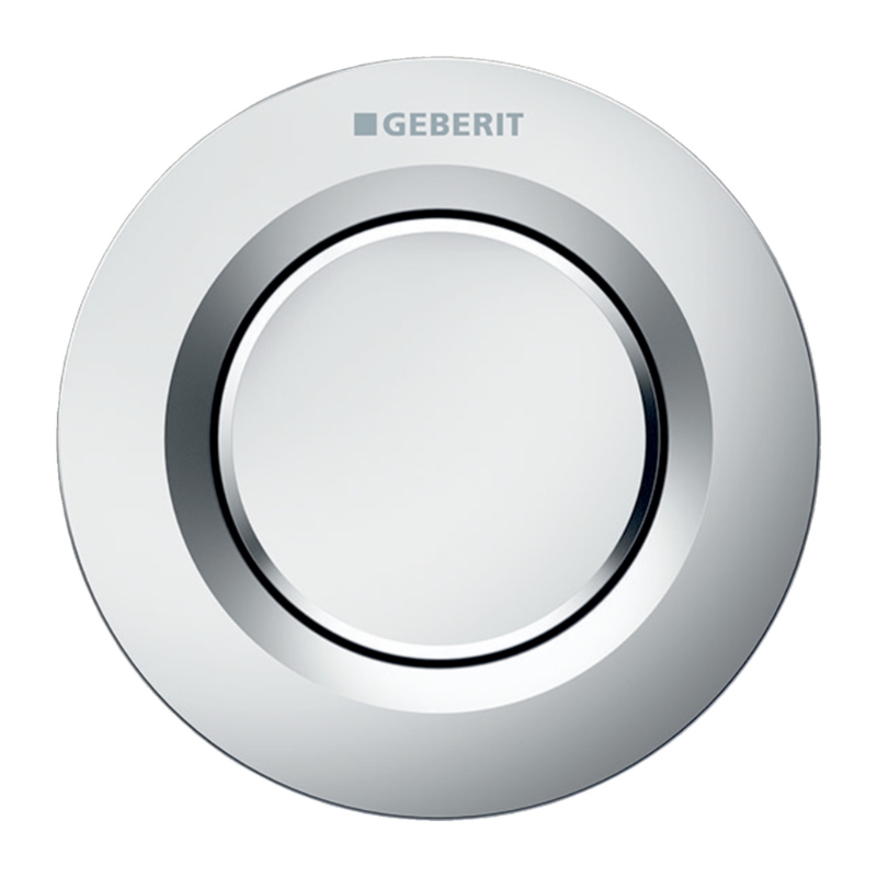 Geberit Type 01 Pneumatic Single Flush Button - Matt Chrome | Geberit ...