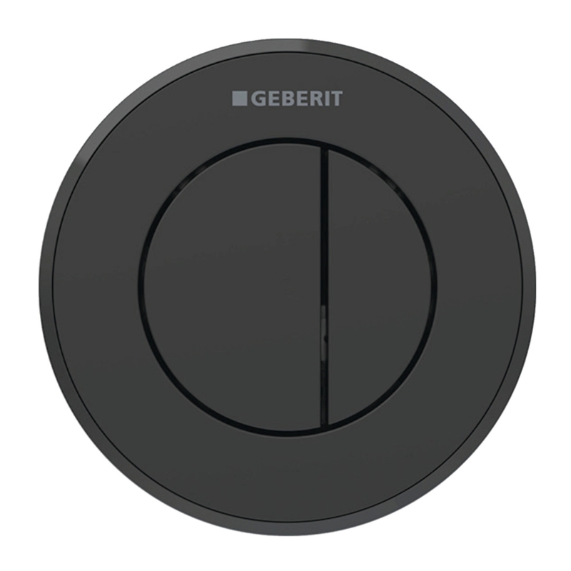 Geberit Type 10 Pneumatic Dual Flush Button - Black | Geberit 116.055 ...