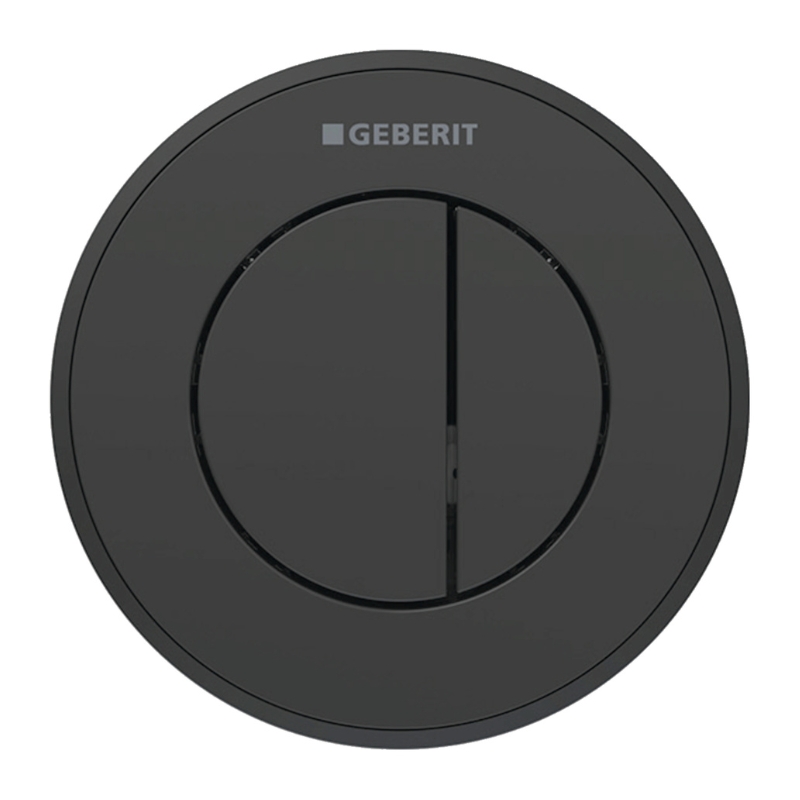 Geberit Type 10 Pneumatic Dual Flush Button - Matt Black | Geberit 116. ...