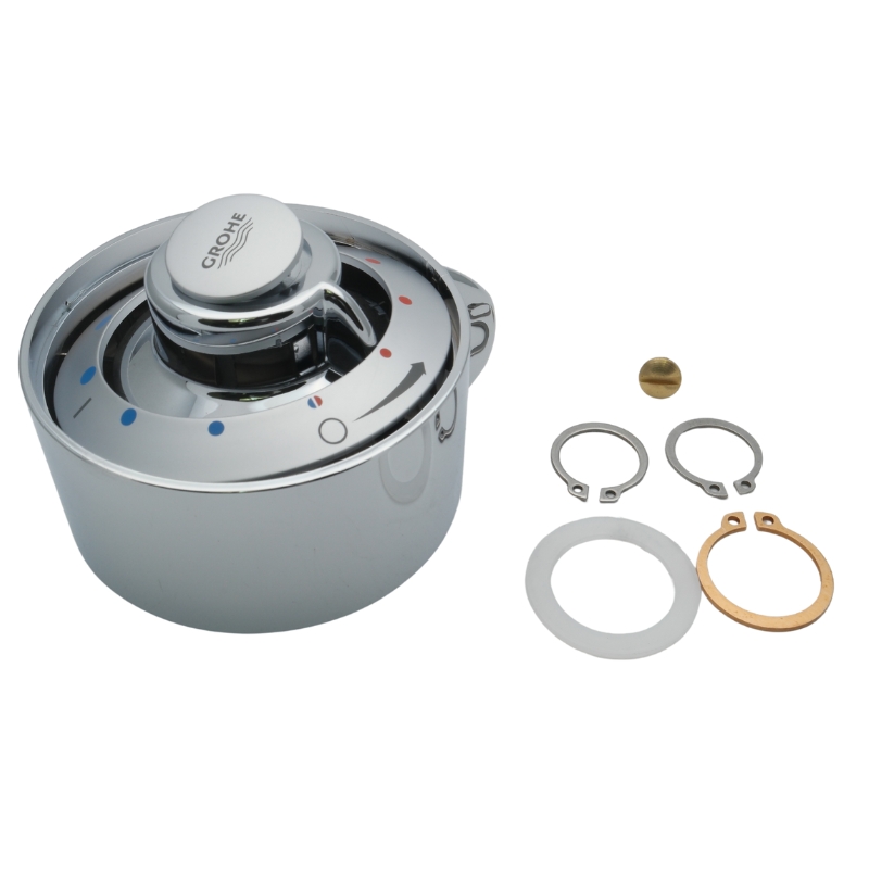 Grohe Avensys Classic Control Handle Assembly - Chrome/Satin | Grohe ...