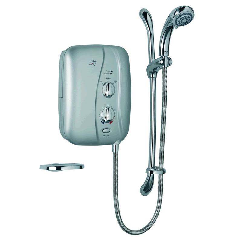 Mira Elite ST - Satin/chrome - 9.8kW | Mira 1674.001 | National Shower ...