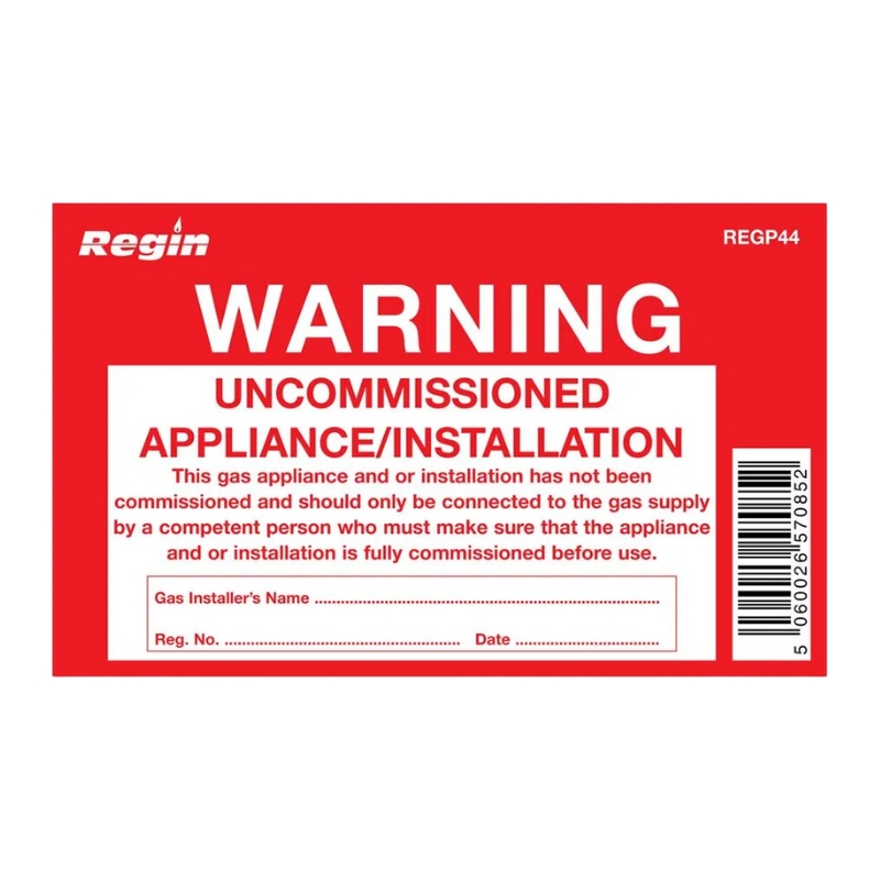 Regin Uncommissioned Appliance Tag - 8 Per Pack | Regin REGP44 ...