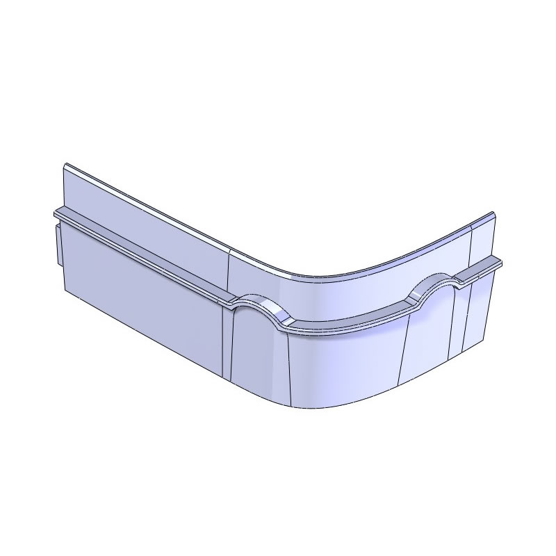 Triton T80Z Thermostatic bottom left trim plate - white | Triton ...