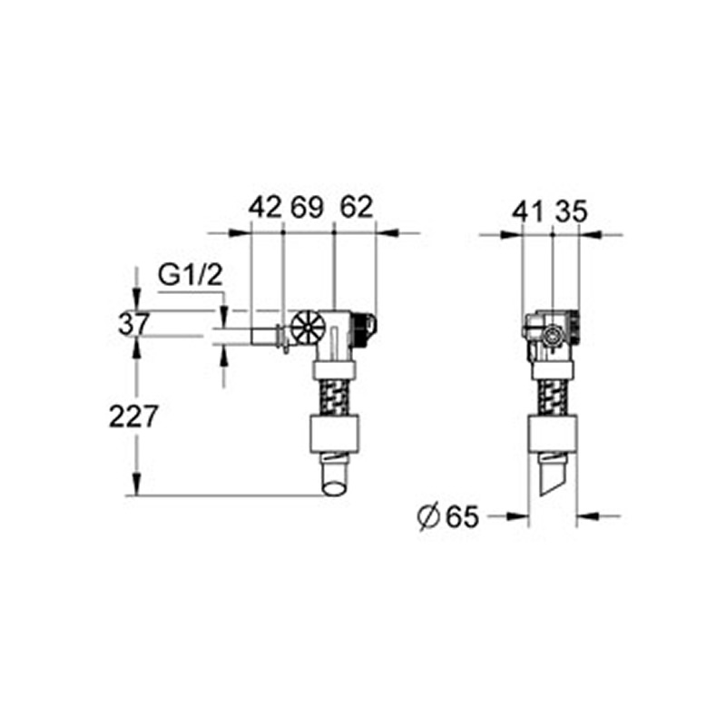 Grohe 1/2" BSP Plastic Union Fill Float Valve | Grohe 42181000 ...