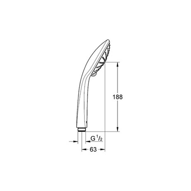 Grohe Euphoria hand shower trio - chrome | Grohe 27221000 | National ...