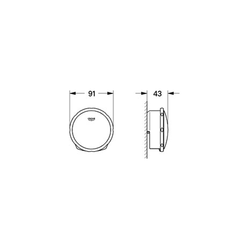 Grohe Talentofill Bath Filler And Overflow Trim Set - Chrome | Grohe ...