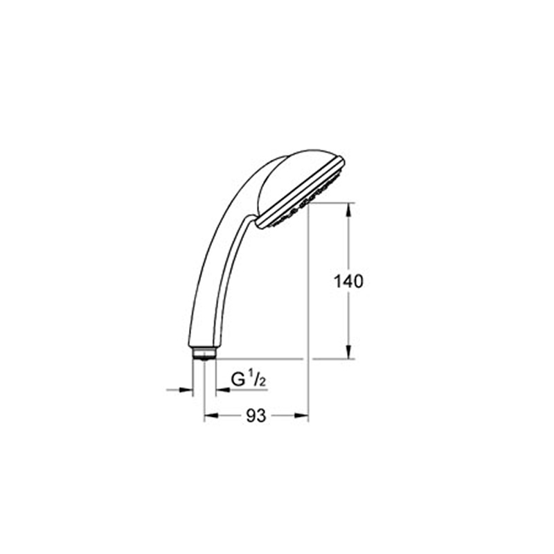 Grohe Tempesta handshower trio - Chrome | Grohe 28421000 | National ...