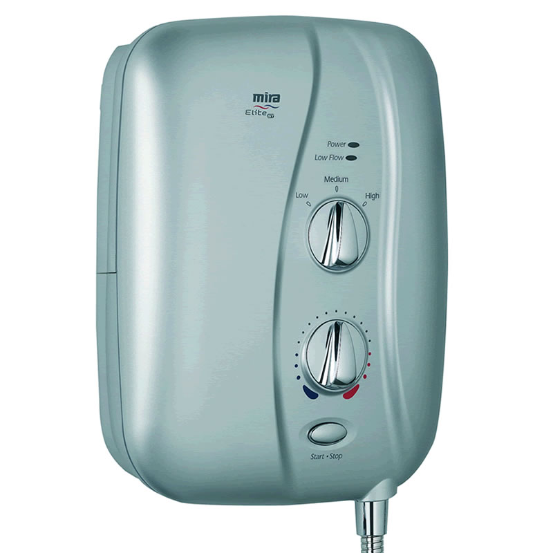 Mira Elite ST - Satin/chrome - 9.8kW | Mira 1674.001 | National Shower ...
