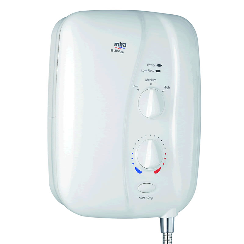 Mira Elite ST - White/chrome - 9.8kW | Mira 1563.230 | National Shower ...