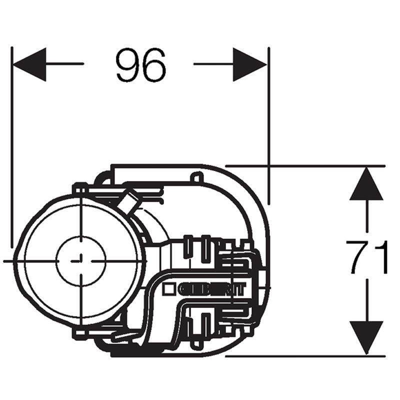 Geberit Type 360 Fill Valve Bottom Connection - 1/2" Plastic | Geberit ...