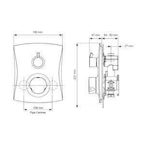 Mira Discovery Dual B - valve only | Mira 1.1609.005 | National Shower ...
