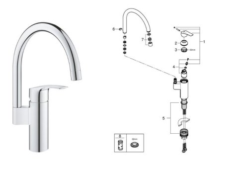 Grohe 34mm hex socket spanner/wrench | Grohe 19332000 | National Shower ...